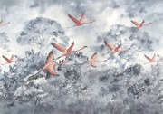 Komar Vliesová fototapeta Flamingos in the Sky 400 x 280 cm