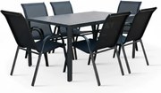 Vikio Venkovní zahradní set 140x80 pro 6 osob DK304 antracit