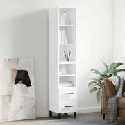 Skříň highboard bílá 34,5 x 34 x 180 cm kompozitní dřevo