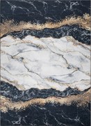 Kusový koberec ANDRE Marble 1124, 80x150, čiernobiela, chodba / predsieň, Dywany Łuszczów