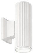 Ideal Lux - Venkovní nástěnné svítidlo BASE 2xGU10/28W/230V IP44 bílá