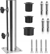 Základna Deštníku Stojan Na Deštníky nerezová ocel 30 cm 32/38/48 mm