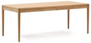 Rozkládací jídelní stůl s přídavnou deskou v dekoru dubu 90x200 cm Lenon – Kave Home