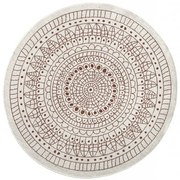 Hanse Home, Kusový koberec Twin-Wendeteppiche 103102 creme terra kruh – na ven i na doma, 140x140 (průměr) kruh, oranžová, chodba / předsíň