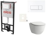 Cenově zvýhodněný závěsný WC set Alca do lehkých stěn / předstěnová montáž + WC Laufen SIKOASL7