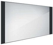 Nimco - Zrcadlo s LED osvětlením, 120x65 cm, hliník/černá ZPC 41006-90