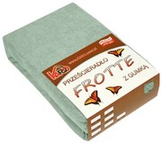 Froté prostěradlo s gumou 60x120 olivový 013 tloušťka 200g/m2 KARO