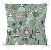 Podsedák s příměsí bavlny Minimalist Cushion Covers Village, 40 x 40 cm