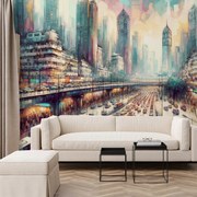 Fototapeta - Život velkoměsta (245x170 cm)