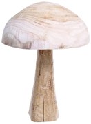 Přírodní dřevěná dekorace houba Mushroom - Ø 30*40 cm