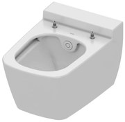 Tece TECEone - Závěsné WC s bidetovou funkcí, pro studenou vodu, Rimless, bílá 9700201
