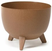 Květináč lamela květináč roma eco wood, průměr 47cm, mísa na nožkách, natur