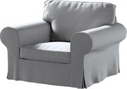 Potah na křeslo IKEA Ektorp barva šedá látka sametová