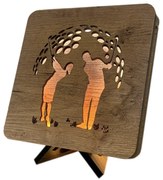 Li-Go "Golf" lampa 19x19cm provedení povrchu: dub světlý