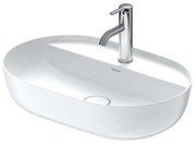 Duravit Luv - Umyvadlo na desku, 60x40 cm, bez přepadu, s otvorem pro baterii, bílá/matná bílá 0380602600