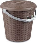 STEFANPLAST Odpadkový koš Elegance 10 l, s víkem, šedý