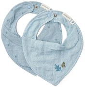 Little Dutch Bryndáček bandana Pure Denim Blue 2 ks