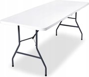 Cateringový stůl CATERON 70x180 cm, bílý