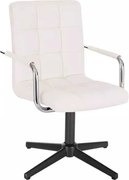 LuxuryForm DESIGN Židle VERONA na černém kříži - bílá