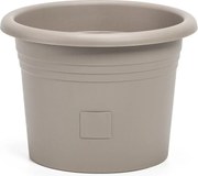 Plastia Samozavlažovací květináč Narza taupe pr. 30 cm