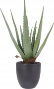 Umělá rostlina Aloe v květináči 45 cm vysoká, zelená jako Živá ozdoba