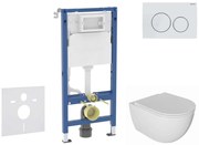 Geberit Duofix - Set předstěnové instalace, klozetu Oudee a sedátka softclose, tlačítko Delta20, alpská bílá SANI11CA3138B