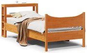 Rám postele s čelem voskově hnědý 75 x 190 cm masivní borovice 3306329
