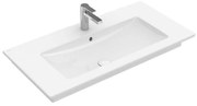 Villeroy & Boch Venticello - Umyvadlo nábytkové 100x50 cm, s přepadem, otvor pro baterii, CeramicPlus, alpská bílá 4104ALR1
