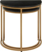 Odkládací stolky v sadě 2 ks s mramorovou deskou 28x45 cm Varana – Premier Housewares