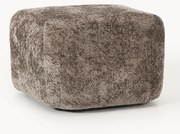 Podnožka z plyšového bouclé Wolke