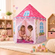 Costway Dětský stan v designu princeznovského hradu pro děti od 3. Play tent