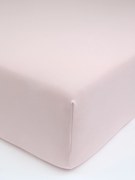 MK Lůžkoviny Jersey prostěradlo s elastanem Deluxe 200 × 200 cm – pudrové