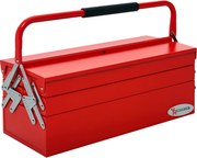 DURHAND Nástrojový Box se 5 Přihrádkami, Skládací Ocel (SPCC), Červený 56 x 20 x 41 cm | Aosom
