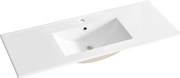 Comad Nábytkové keramické umyvadlo UM-CFP LAVA 120 DP, 121x46 cm, bílá lesklá