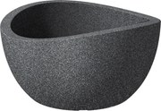 Scheurich Žardinka WAVE GLOBE BOWL Black-Granite 21 x 25/39,9 cm