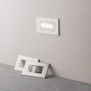 FAN INC-BOLT-503CCT Zápustné venkovní svítidlo LED Bolt, bílá/nikl/polykarbonát, 3 W, 350 lm, CCT, IP65, 10,7 x 3,25 x 6,7 cm - FANEUROPE