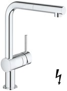 Grohe Minta - Dřezová baterie s výsuvnou koncovkou, chrom 31397000