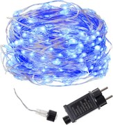 LED řetěz Nano - 48m, 480LED, 8 funkcí, IP44, modrá