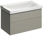 Geberit Xeno 2 - Skříňka pod umyvadlo 90 cm, zásuvka s LED svítidlem, šedobéžová 500.509.00.1