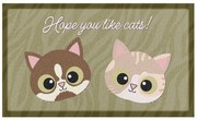 Rohožka 40x70 cm Hope You Like Cats – Artsy Doormats