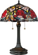Elstead Secesní stolní lampa Tiffany LARISSA 58 cm/2×E27