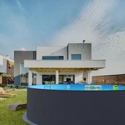 Bazén CF Antracit/Modrá 4,5 x 1,2 m +  skimmer