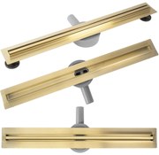 Odtokový žlab REA NEOX SLIM PRO 80cm, zlatý kartáčovaný