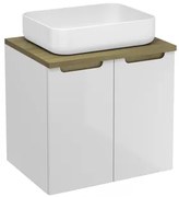 Koupelnová skříňka pod umyvadlo Naturel Stilla 60x60x45 cm bílá STILLAD06033DBK