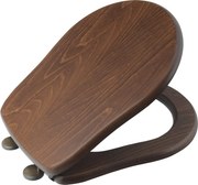 Kerasan Kerasan, RETRO WC sedátko Soft Close, ořech/bronz, 108640