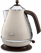 Béžová/hnědá konvice DeLonghi Icona Vintage Kbov 2001.BG,1,7L