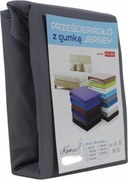 Prostěradlo S Gumou Jersey Vip Bok 30CM Bavlna Tmavě Šedá 70x210