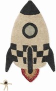 Lorena Canals, Dětský kusový koberec Rocket, 85x135, vícebarevná, dětský pokoj