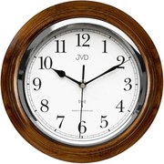 JVD Dřevěné rádiem řízené nástěnné hodiny JVD NR7162.1