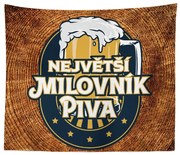 Sablio Deka Největší milovník piva: 150x120 cm